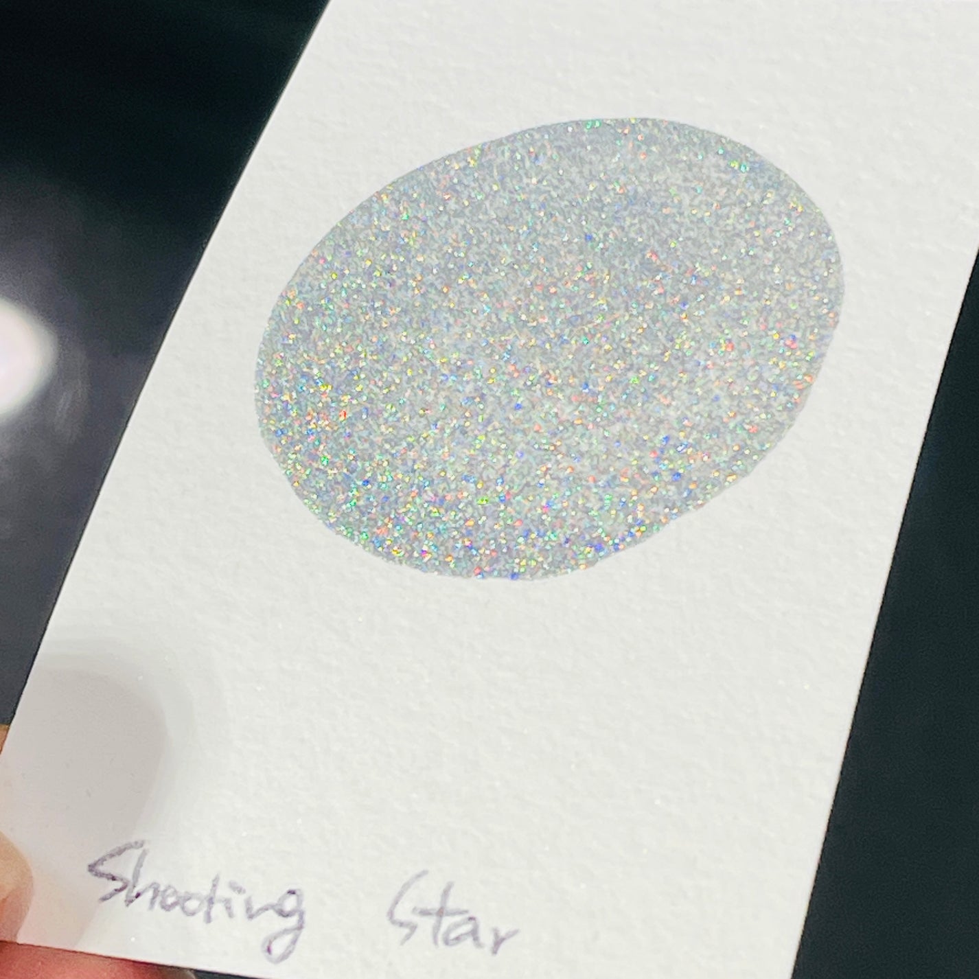 Limited Shooting Star Hologram Handmade Glittery Shimmer Watercolor Pa ...