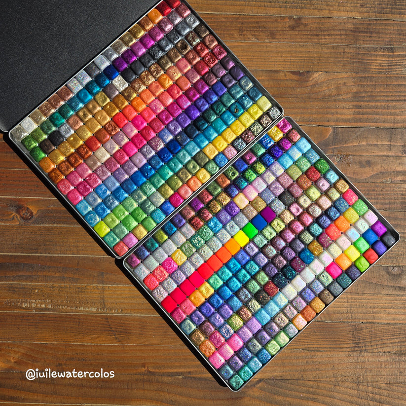 Mega Half Set Completed iuilewatercolors handmade Shimmer Colorshift C ...