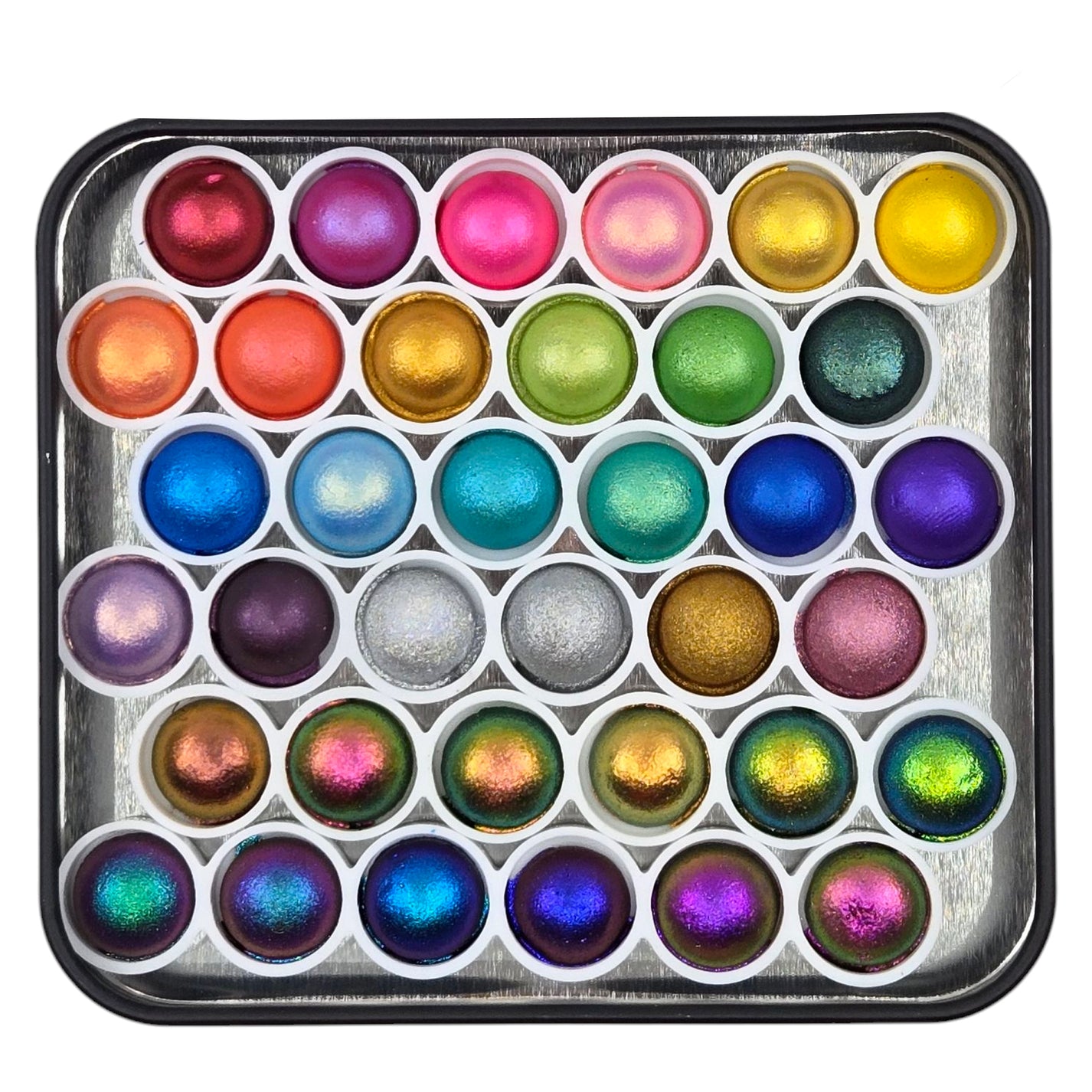 Vol.2 Magical Drop Tiny Sampler set Handmade Shimmer Hologram Color sh ...
