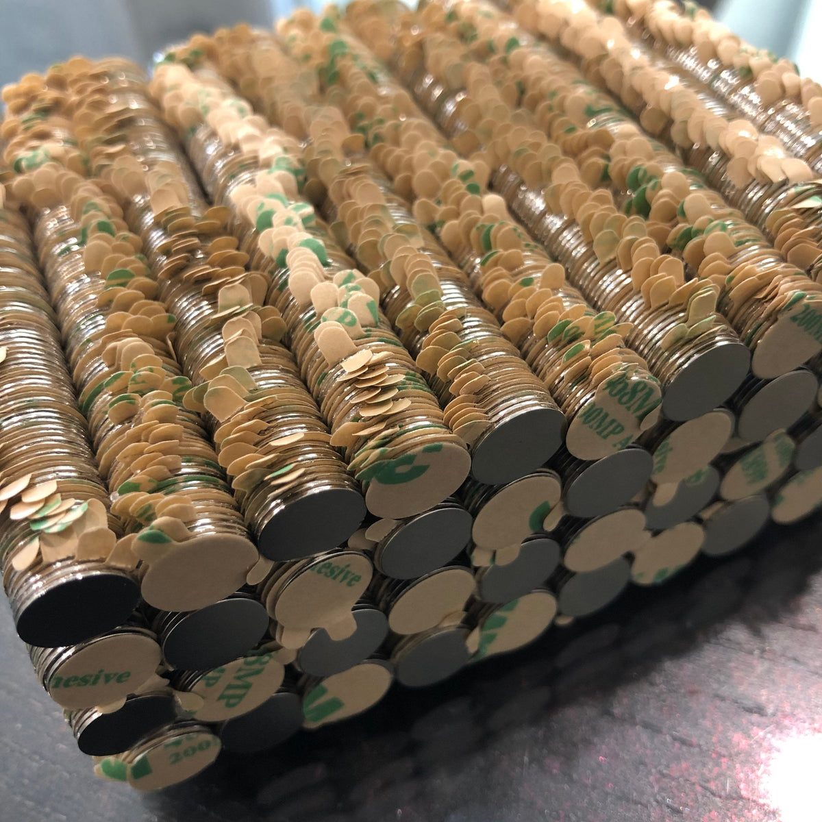100ea 3M Adhesive Disc Magnets – IUILE