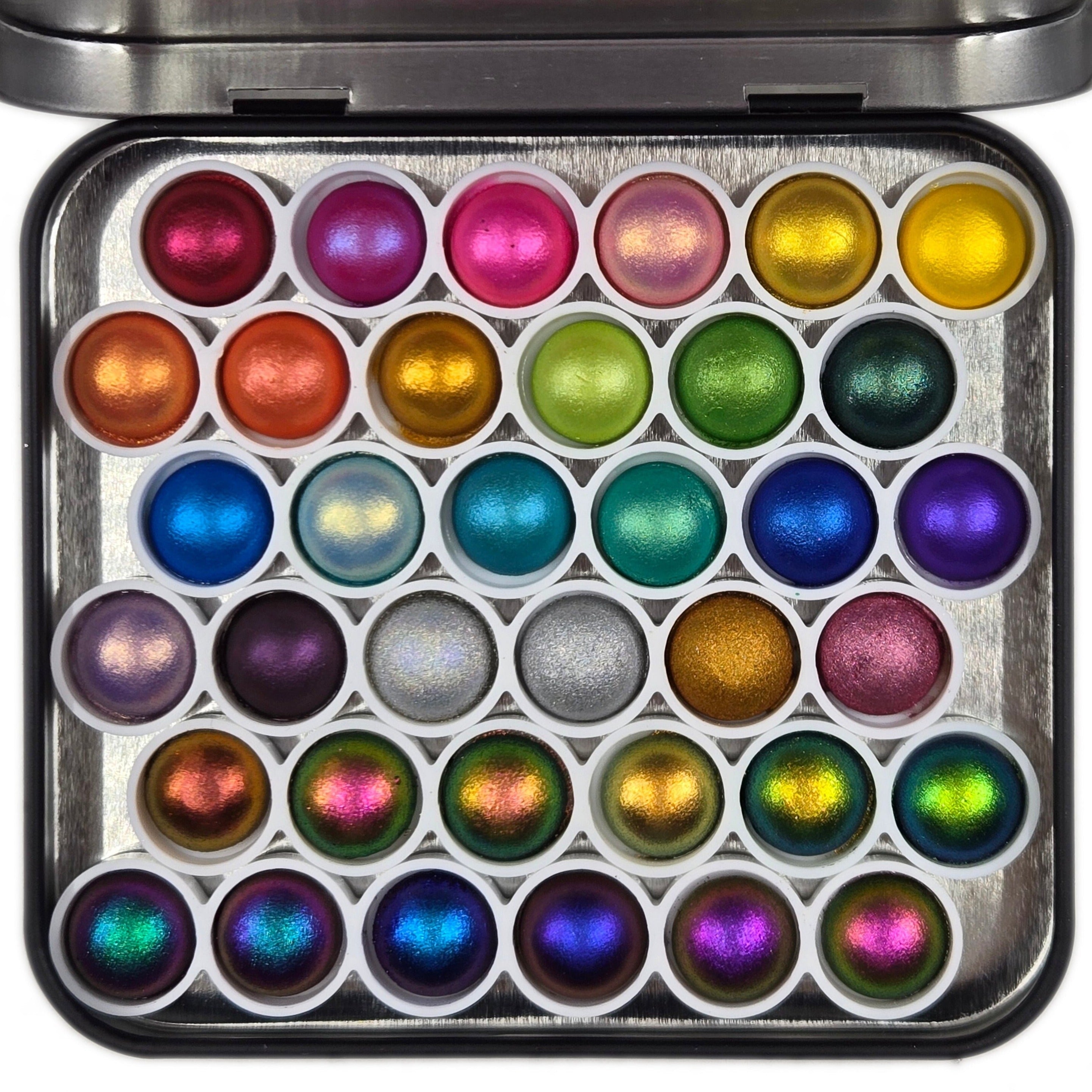 Vol.2 Magical Drop Tiny Sampler set Handmade Shimmer Hologram Color sh ...