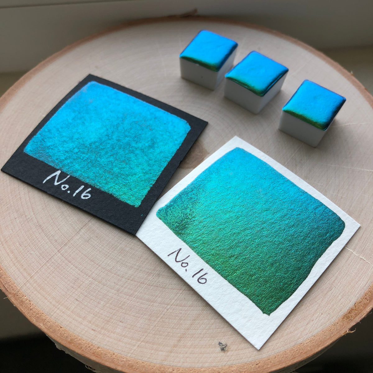 No.16 number series Handmade color shift watercolor paints chrome pigm ...